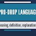 Pro-drop language