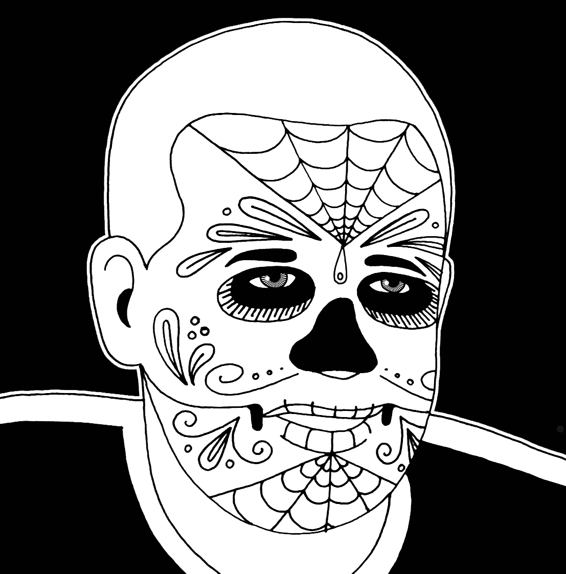 Yucca Flats, N.M.: Calaca-A-Day 365 Project Day 311 - +Jack Turner