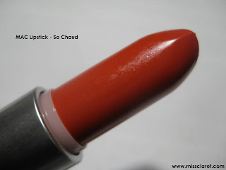 miss claret: MAC Lipstick - So Chaud