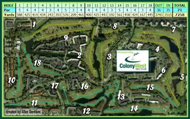 The Florida Golf Course Seeker: Colony West Golf Club - Championship Course