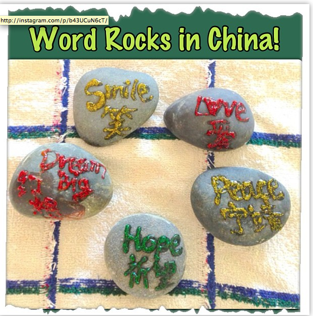 Word Rocks and Random act of kindness