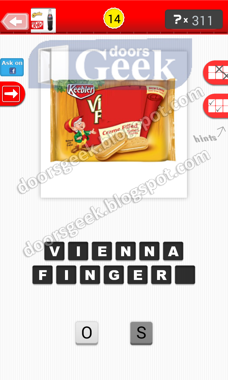 Guess The Food [Level 25-14] answer ~ Doors Geek