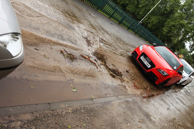 Jim's Loire: Kingussie: more photos of the flooding
