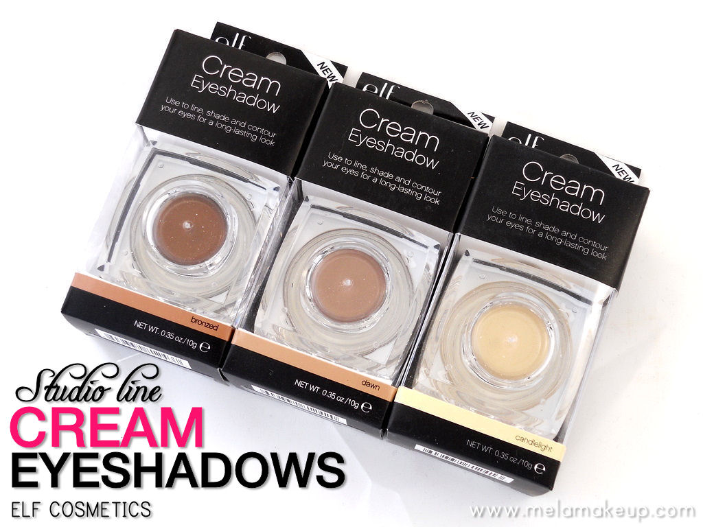 Mela Makeup: Elf: Cream Eyeshadows (linea Studio)