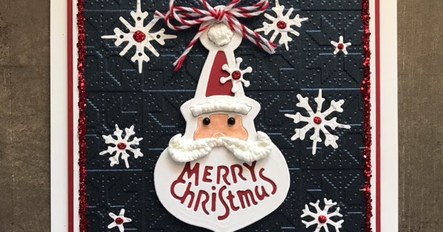 Inky Finger Zone: Paper Cuts Merry Christmas Santa Bauble