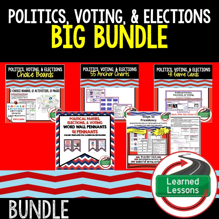 Civics and Government Mega Bundle, Civics Curriculum - Learned Lessons ...