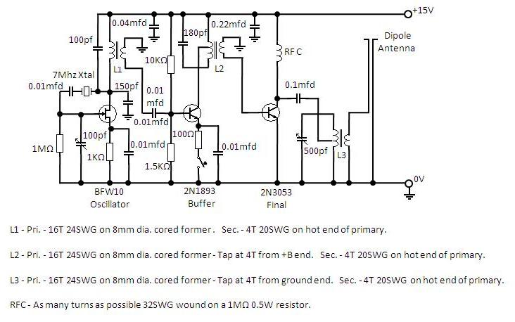 Amateur Radio : Standard 7 MHz QRP CW Rig