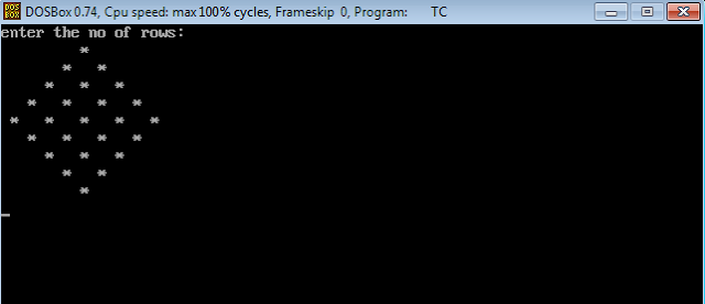 C++ Programing ..!: Program to print following pattern using for loop ...