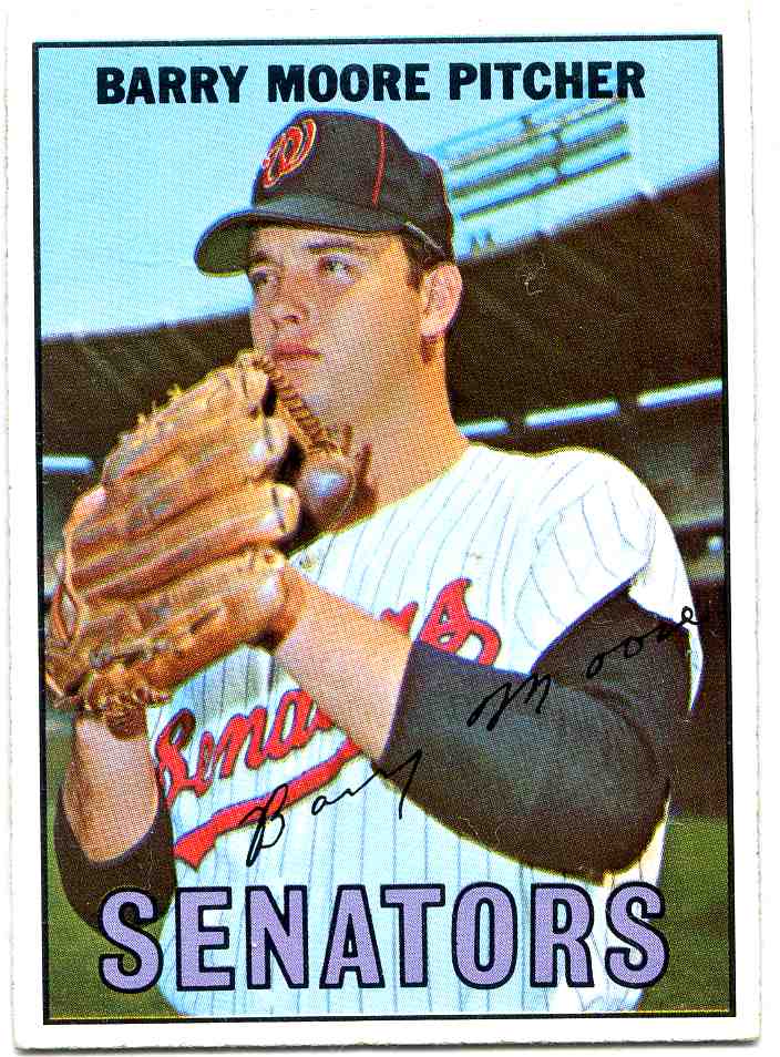 1967 Topps Baseball Set: #11 Washinton Senator Robert Barry Moore