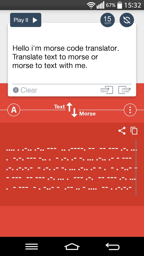 Android Gizmo Collections: Morse Code Translator