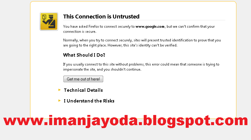 Tips Jitu Mengatasi This Connection is Untrusted di Mozilla Firefox
