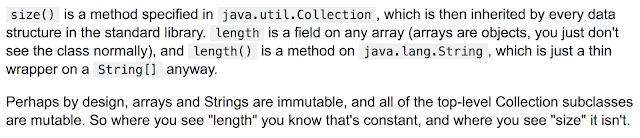 IrisJavaDiary NOTE Difference Between Size And Length Methods irisjavadiary-note-difference-between-size-and-length-methods
