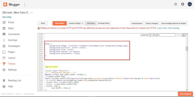 How To Add A Background Image For Blogger Site SBmade New Data Of How To Add A Background Image For Blogger Site SBmade New Data Of