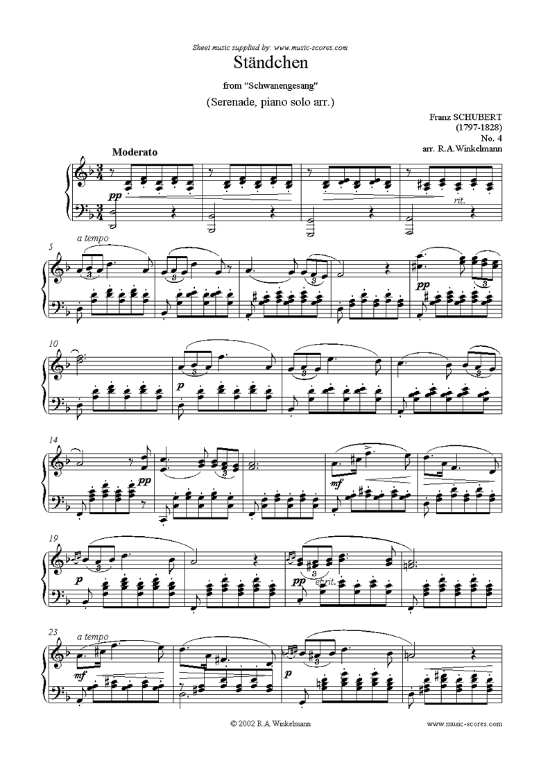 Ακούτε Κλασική Μουσική;: SCHUBERT, SCHWANENGESANG