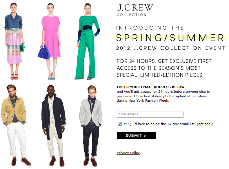 J.Crew Aficionada: J.Crew Email: Get private access to our most special ...
