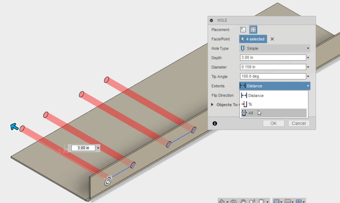 Creating holes using lines, a trick I like using.