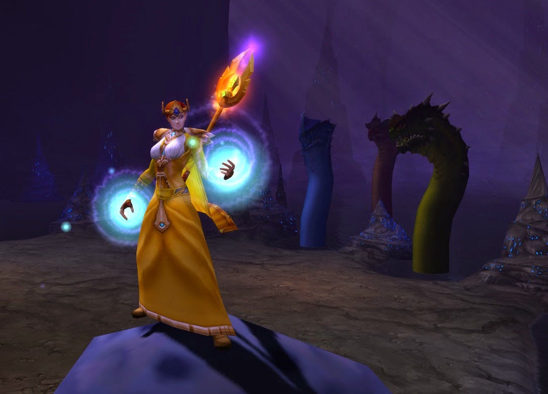 Mage Transmog Selfies (Human Female): Megaera vs Yellow Mage Transmog