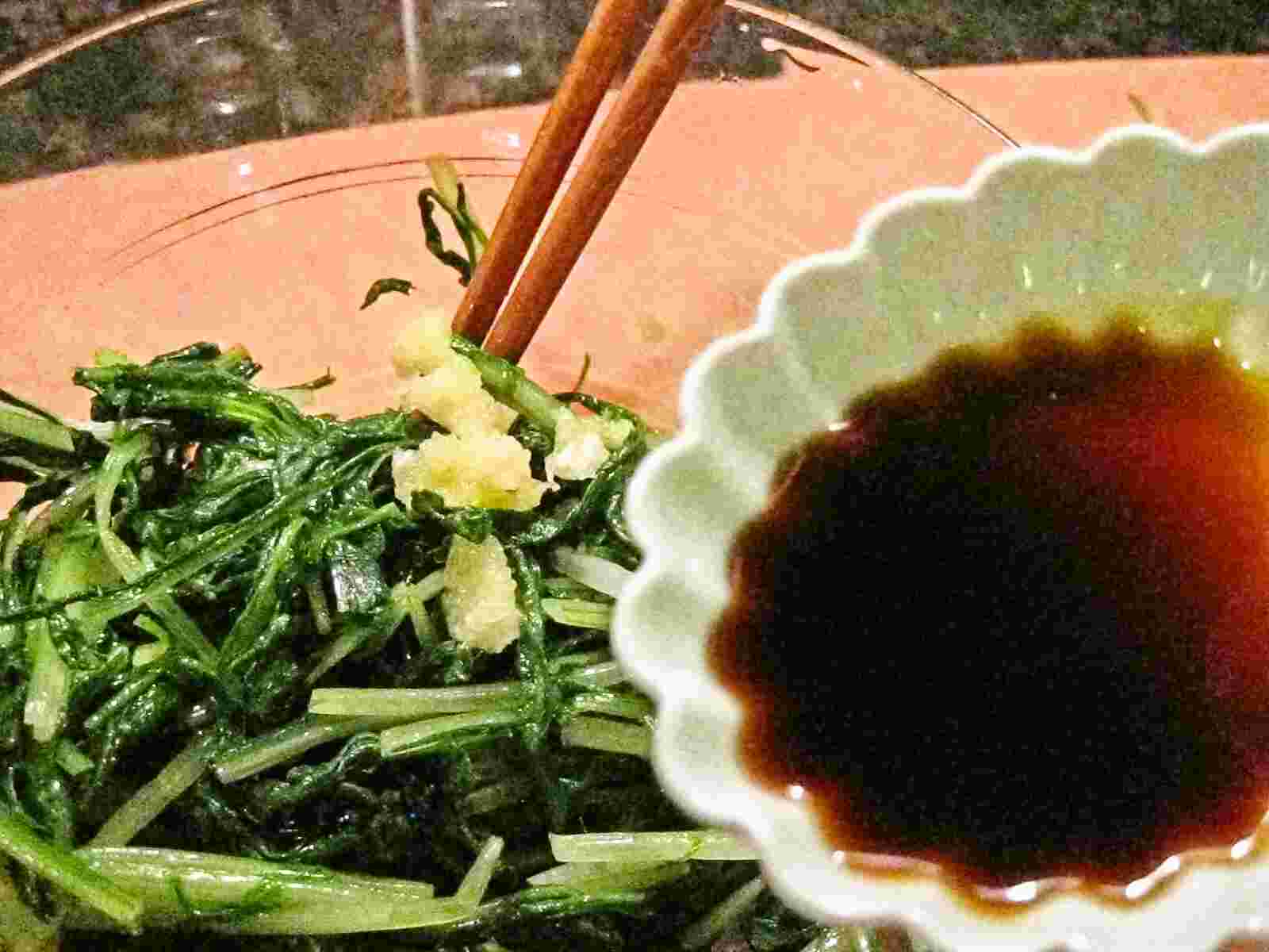 Recipes for Tom: Arugura to mizuna no namuru / namul salad with arugula ...