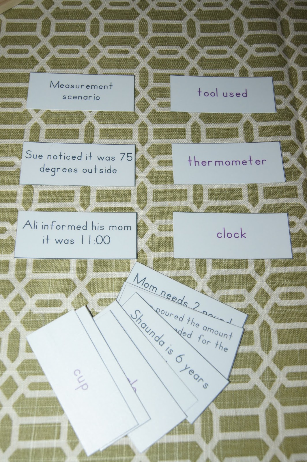 "Making Montessori Ours": Measurement Activity Box, Playing With ...