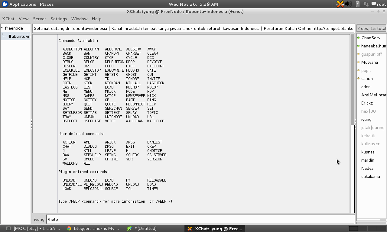 Chatting Menggunakan IRC di Debian/Ubuntu - w