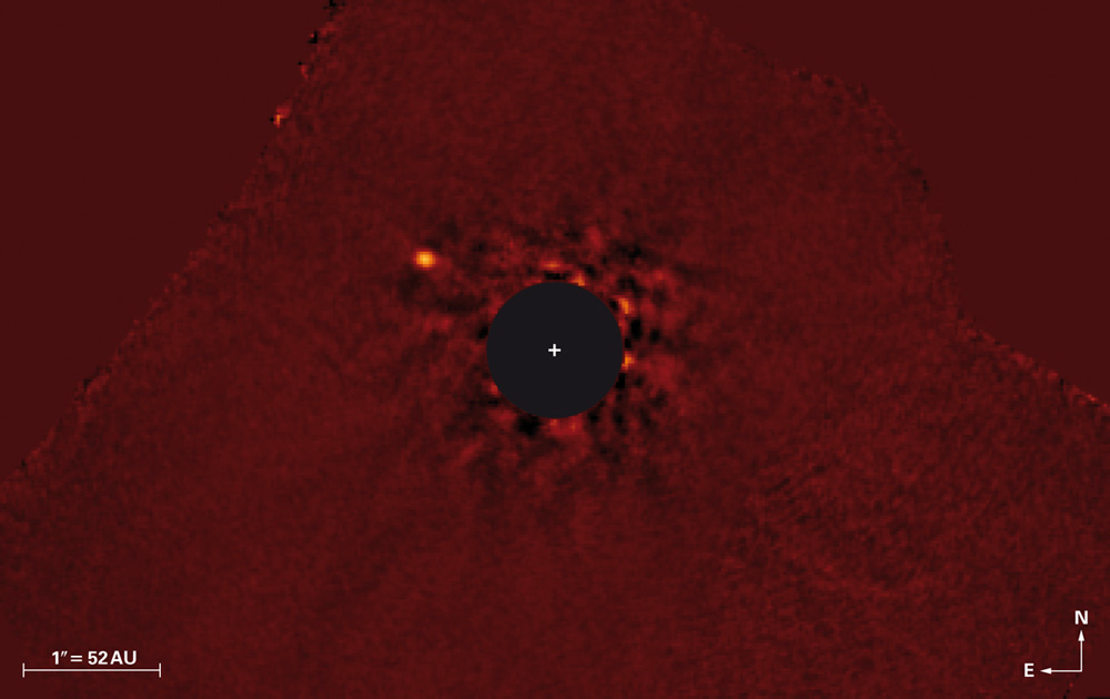 Links Through Space: Direct Imaging of Exoplanet in constellation Andromeda