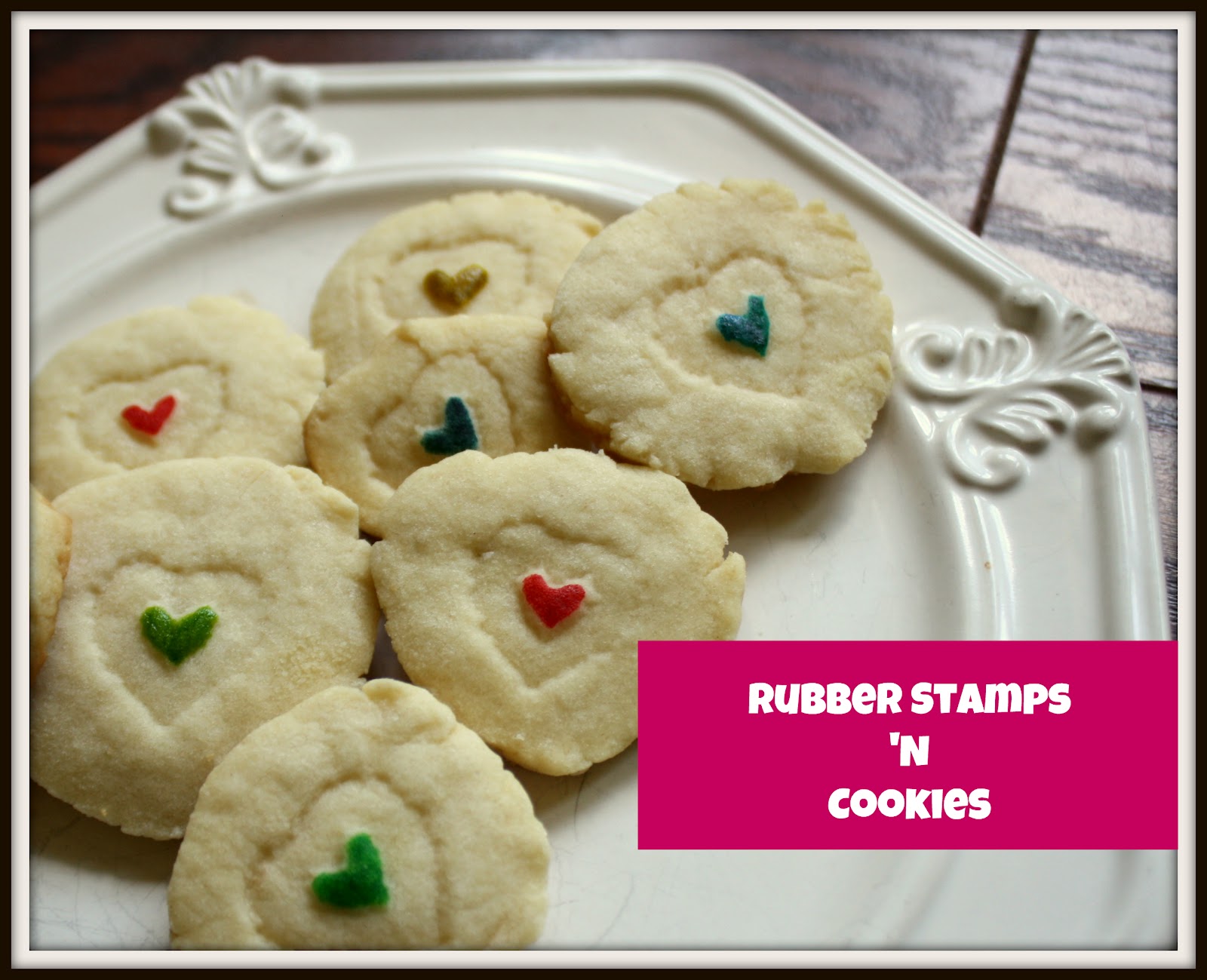 Having Fun at Home: Using Rubber Stamps on Cookie Dough