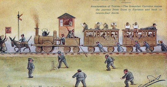 Family History Fun: Comic Railway Postcards: Sepia Saturday - Here to ...