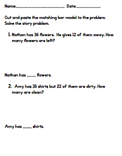 Bar Model Drawing: Singapore Math