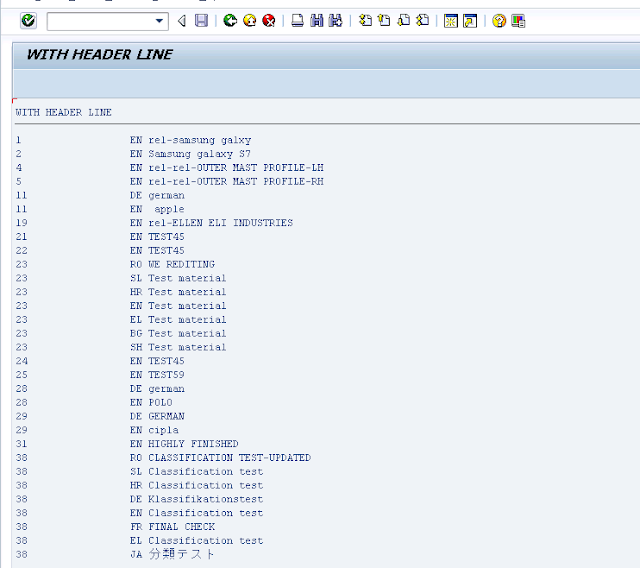 Internal Table with header Line