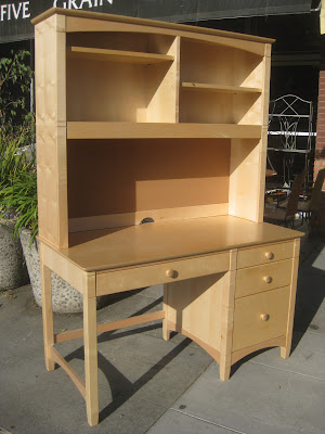 UHURU FURNITURE & COLLECTIBLES: SOLD - Birch Computer Desk + Hutch - $150