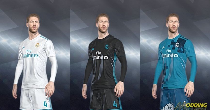 PES 2018 Real Madrid 2017-2018 CPK Kits by apinkinka