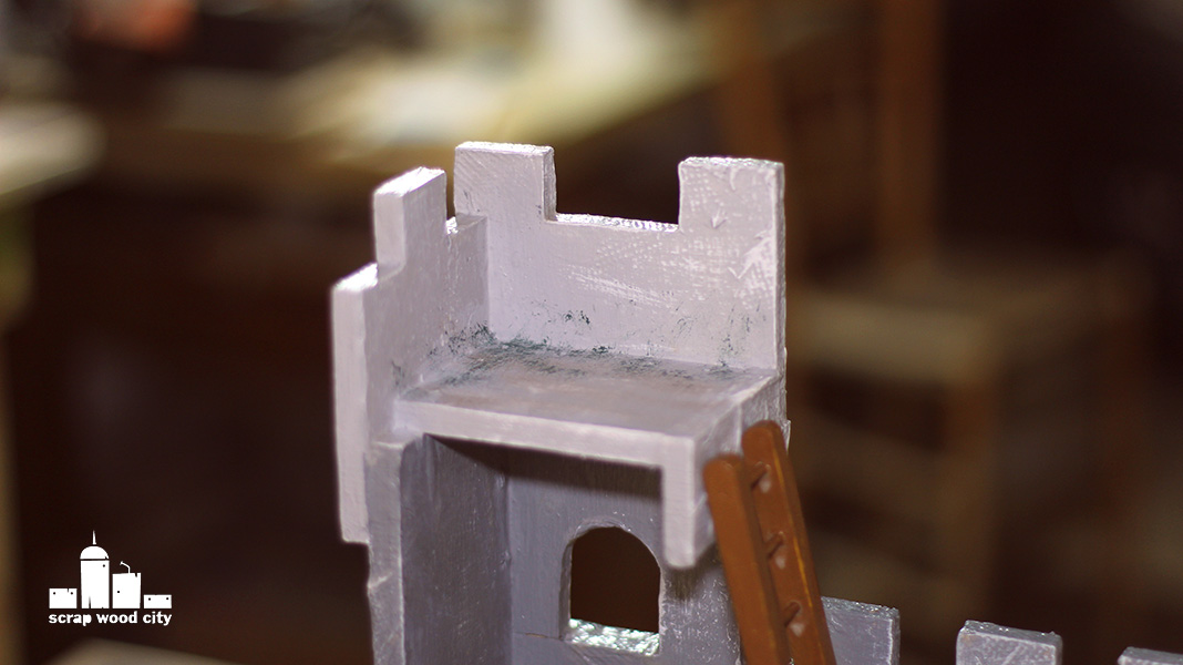 scrap wood city: How to make a wooden toy castle