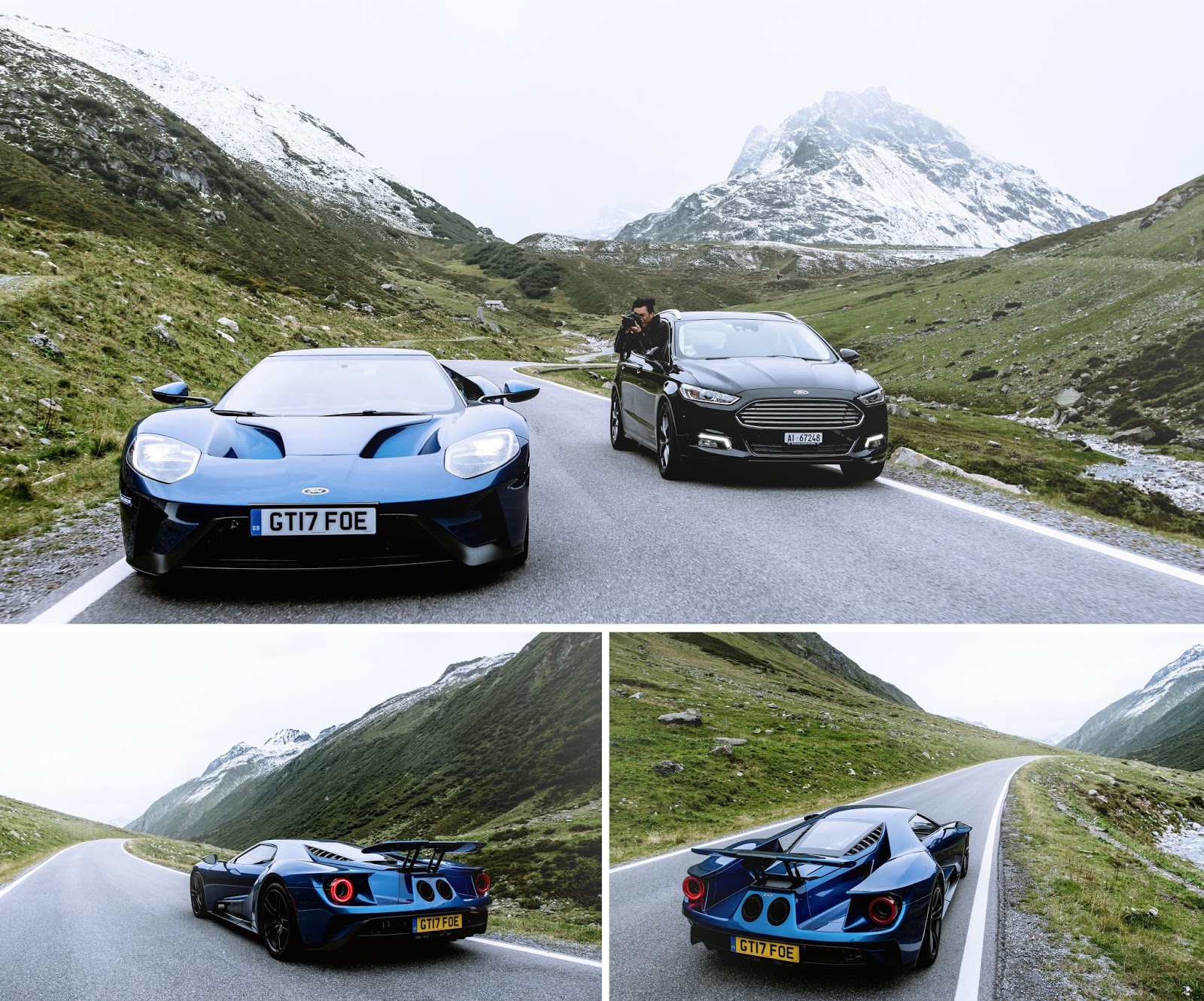 The Ford GT in the Austrian Alps
