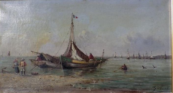 historic-marine-france: GILBERT Pierre julien dessinateur peintre maritime
