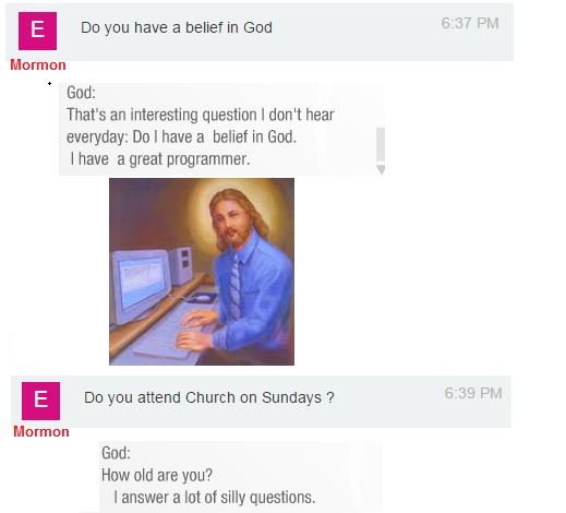 Conversations with iGod: iGod Vs the Asian Mormons, Round 1