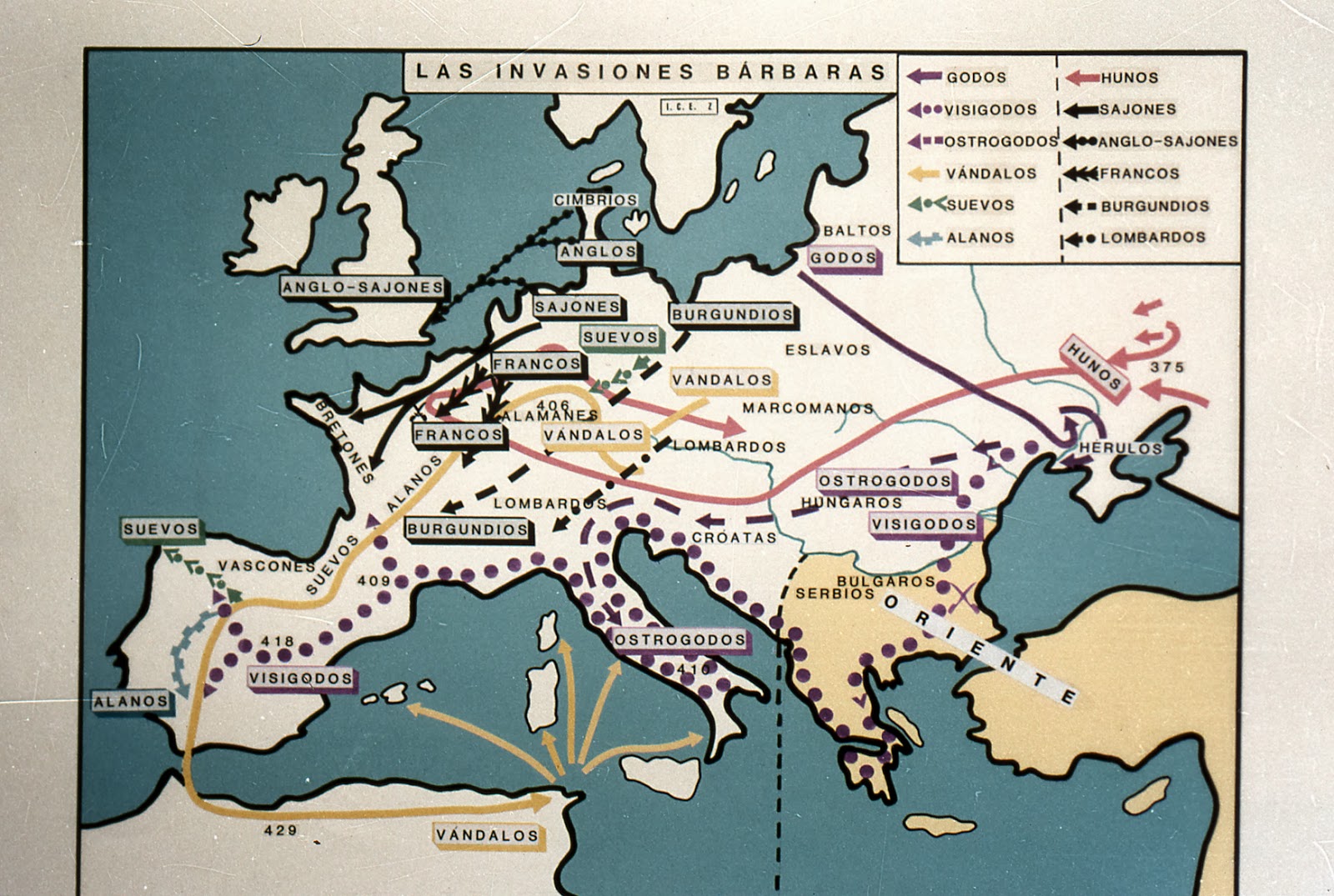 Medievo en la red : Las invasiones de los pueblos germanos en Hispania ...
