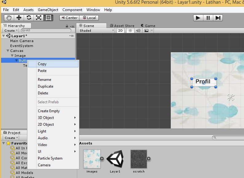Tutorial Unity : Cara Paling Sederhana Membuat Menu Di Unity