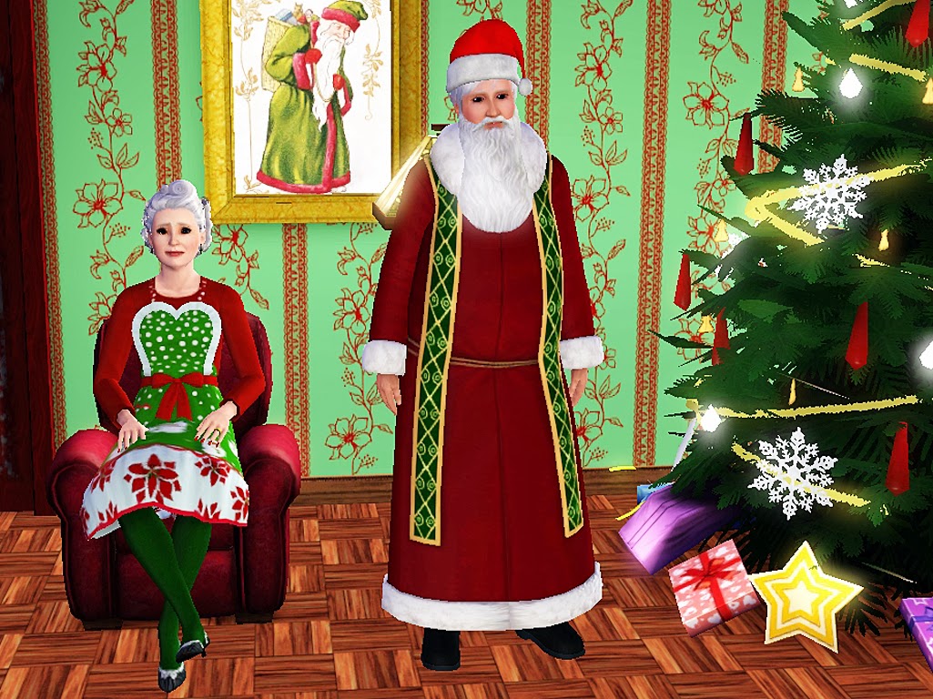 Sims and Just Stuff: Santa & Mrs. Claus by prettysimsmaker