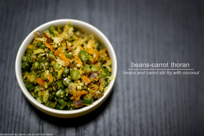 Easy Indian Cooking: Beans-Carrot Thoran (Kerala-style beans and carrot ...