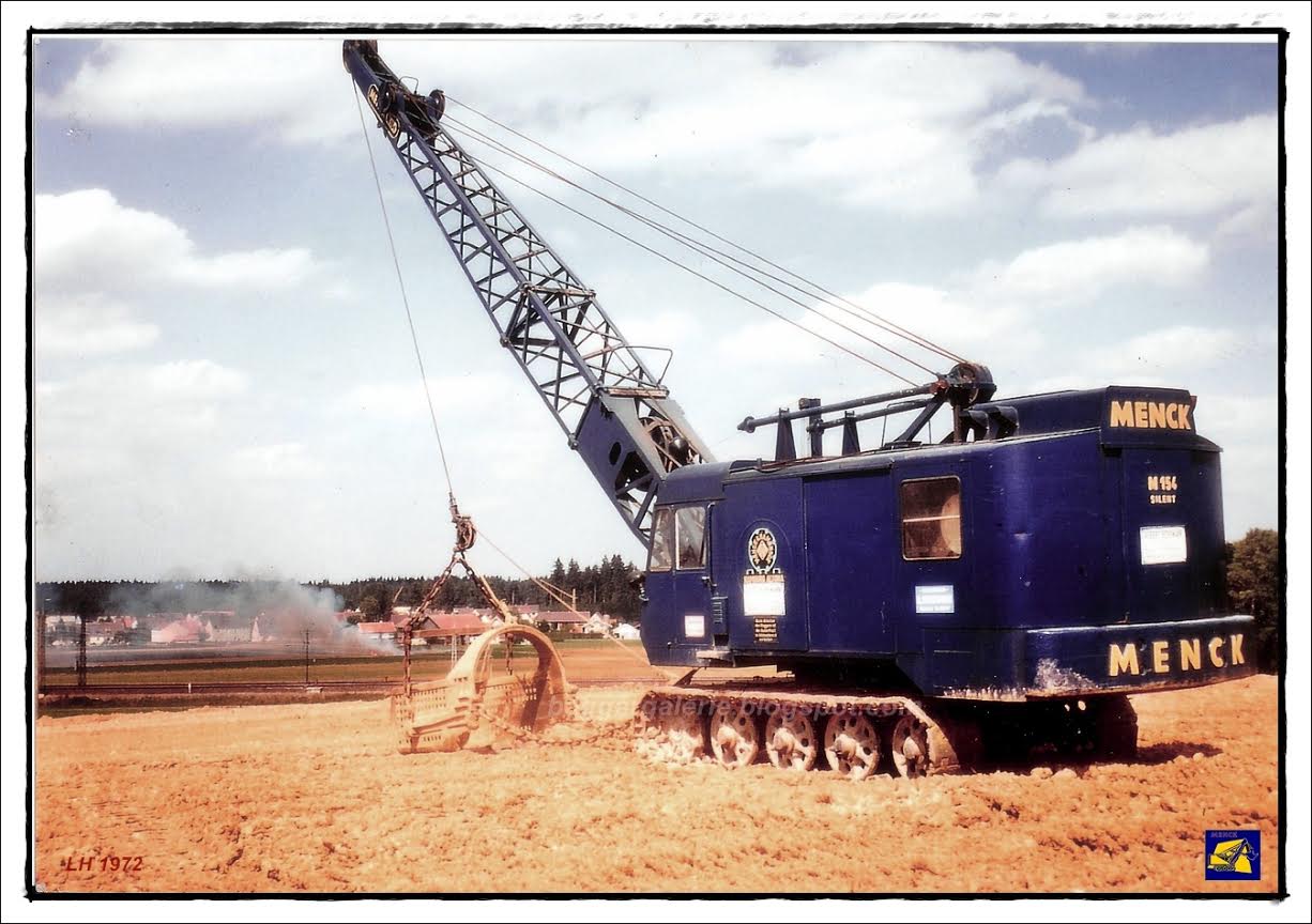 Bagger Galerie Construction Machines: MENCK M154 Schürfkübelbagger Dragline