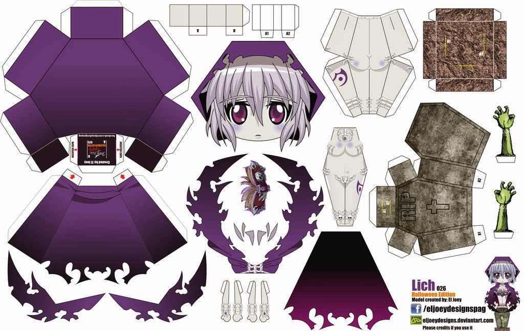 Papercraft Chibi Character Anime - Paper Replica
