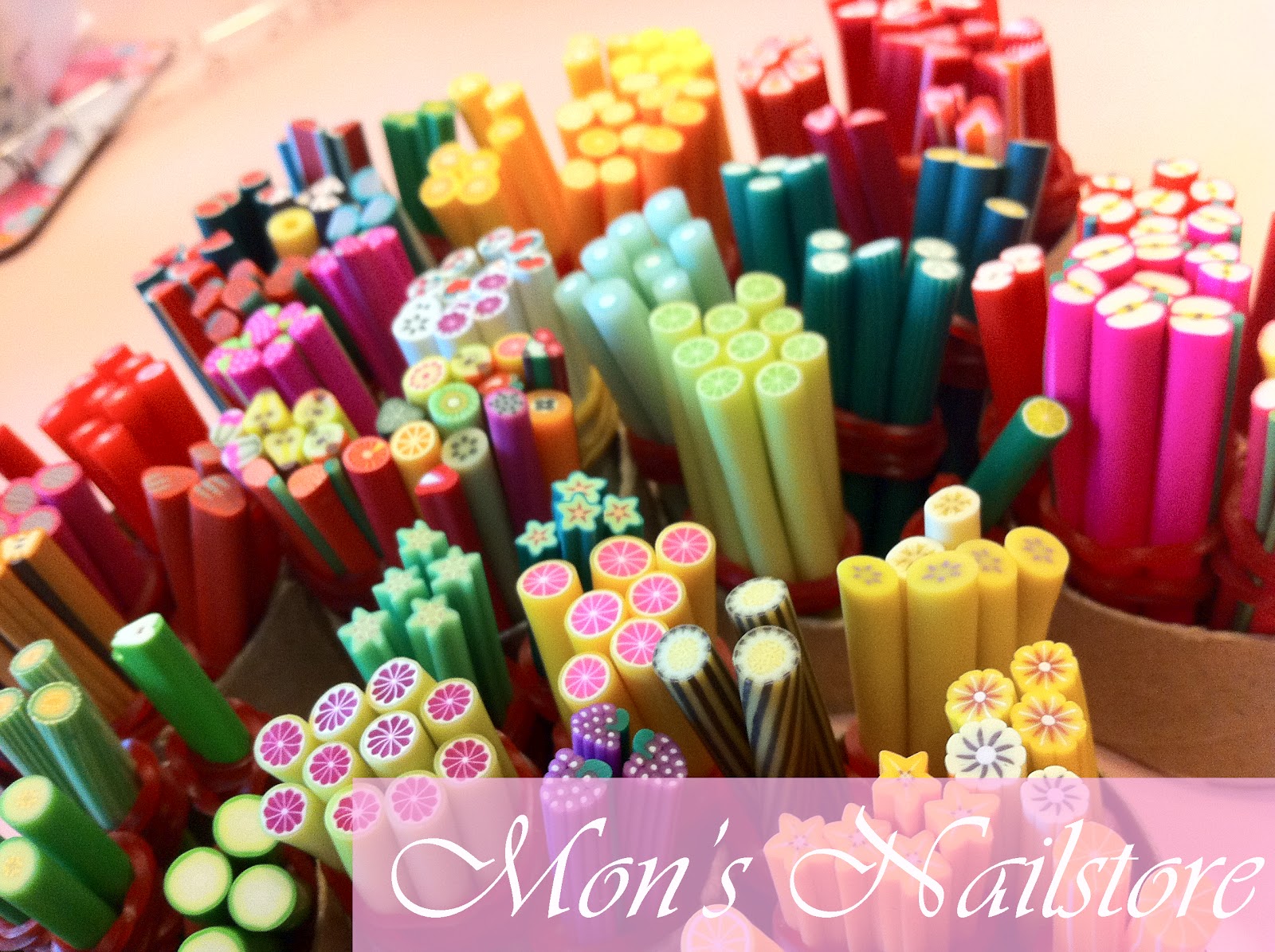 Mon's Nail: Fimo Canes