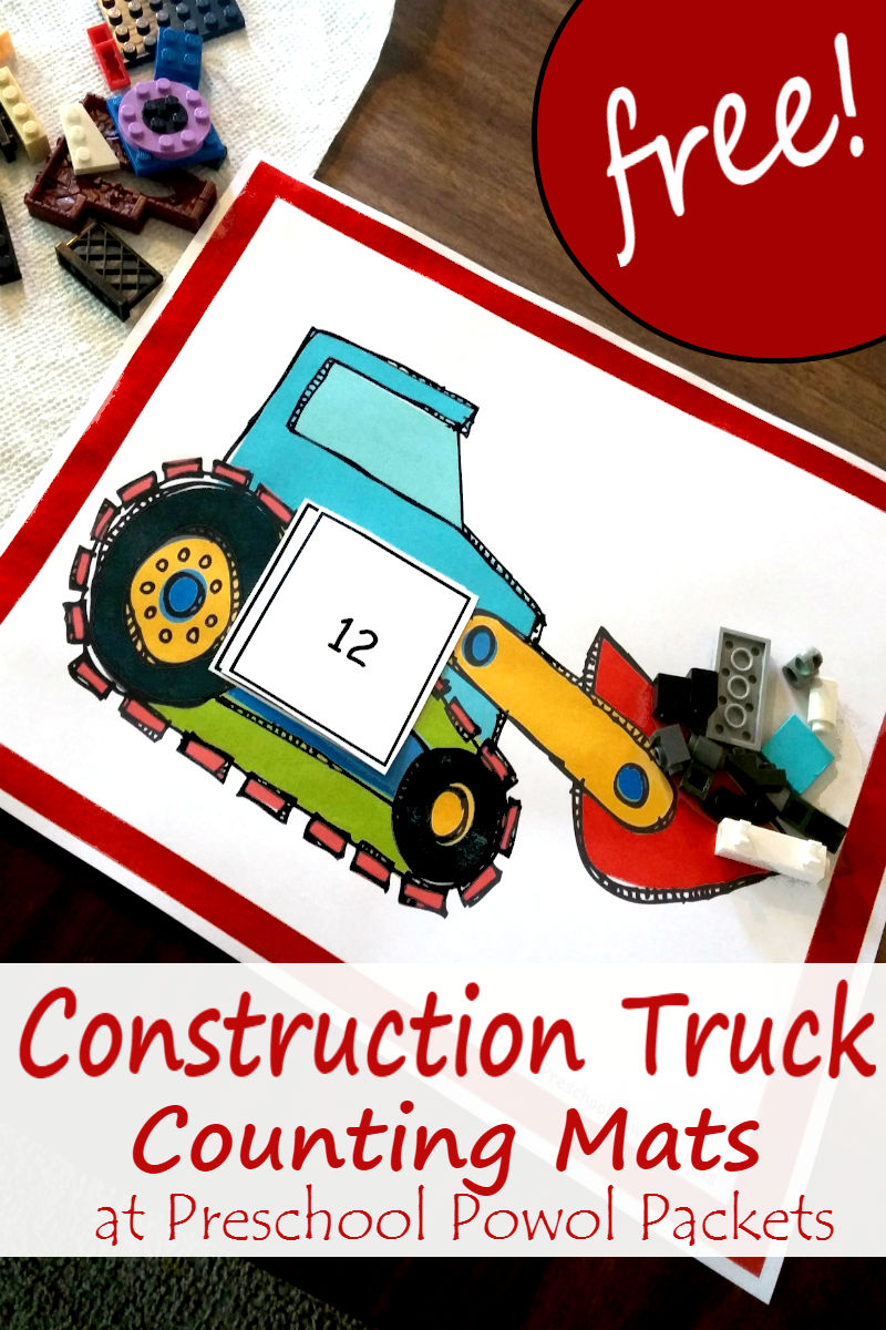 {FREE} Construction Theme Preschool Printables | Preschool Powol Packets