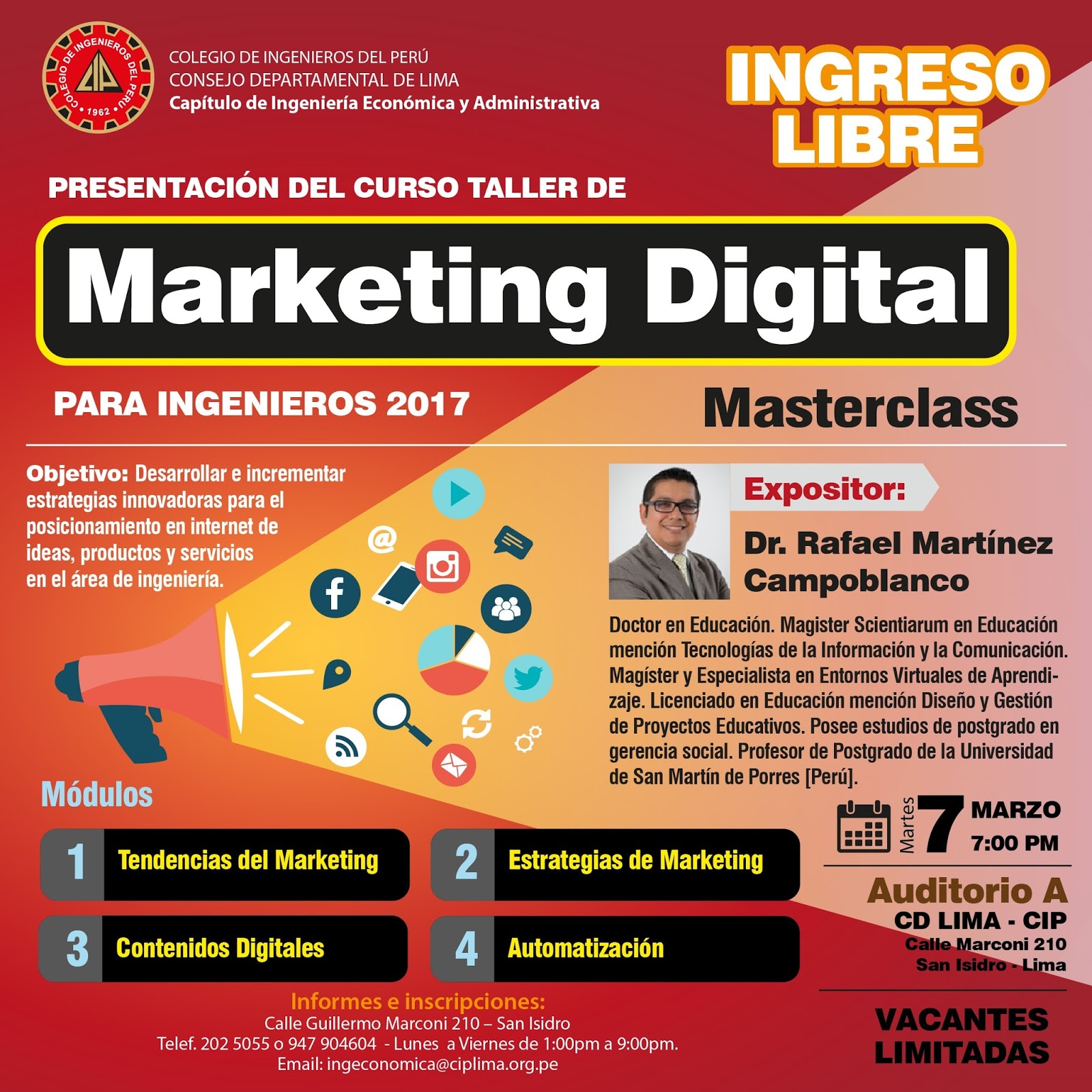TIZA VIRTUAL (El Blog de Rafa): [Invitación] Masterclass sobre ...