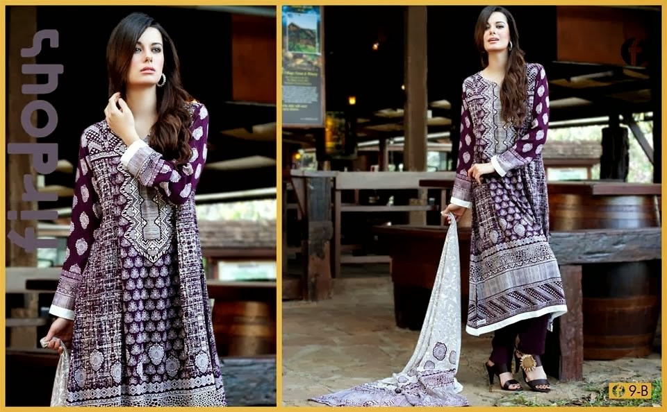 Best Linen Dress for Girls by Firdous | Firdous Viscose Collection 2014 ...