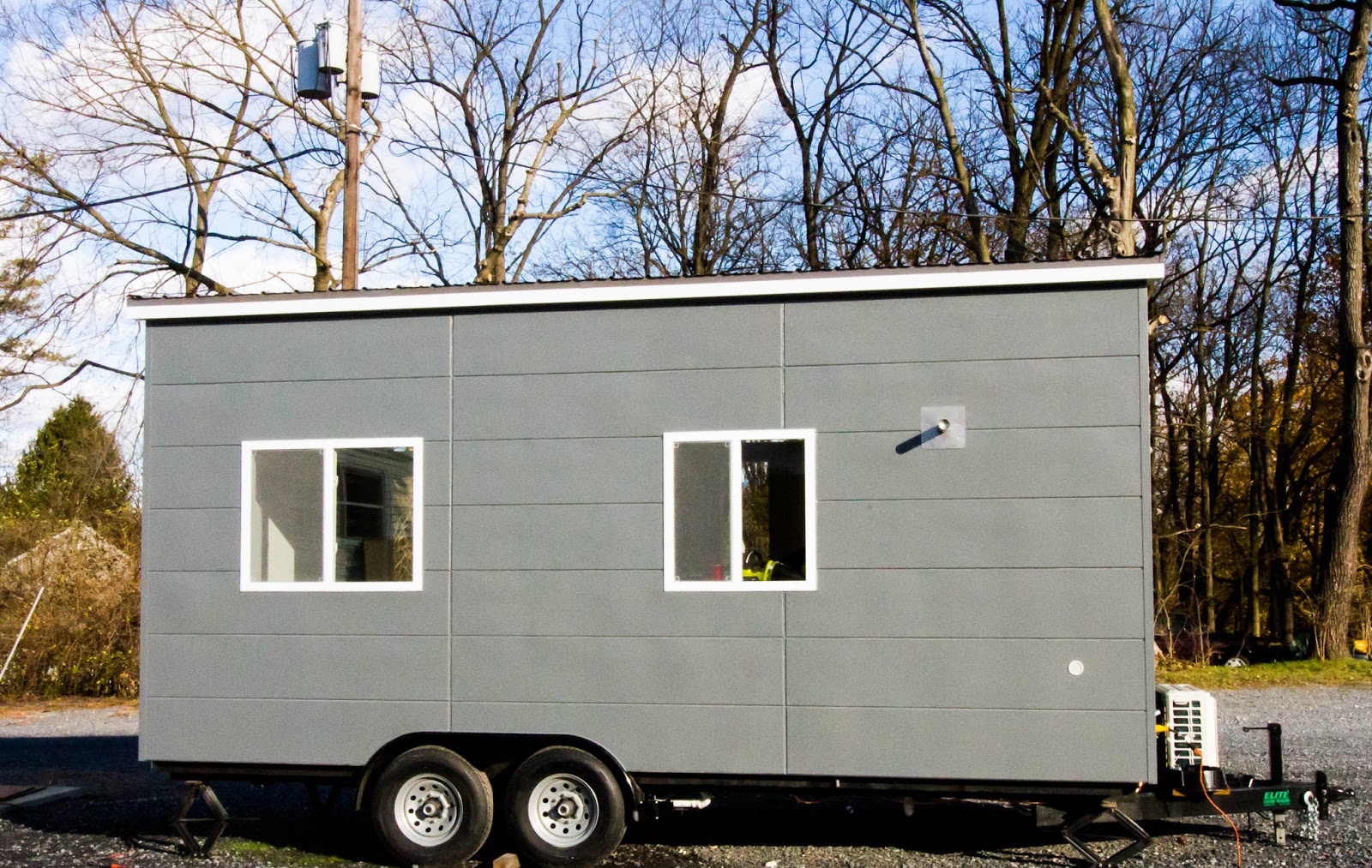 TINY HOUSE TOWN: Mid-Century Modern Tiny Home (170 Sq Ft)