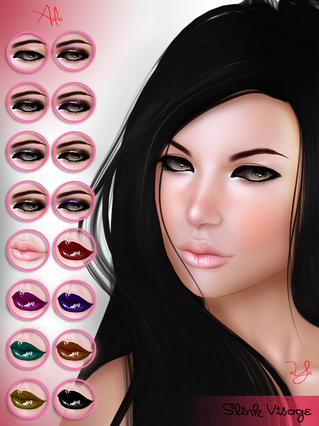 New Release SLINK VISAGE MESH HEAD APPLIER FOR "ADA" (AYA SKINS ...