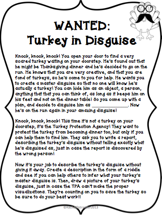 Wanted: Turkeys in Disguise - Mrs. O Knows