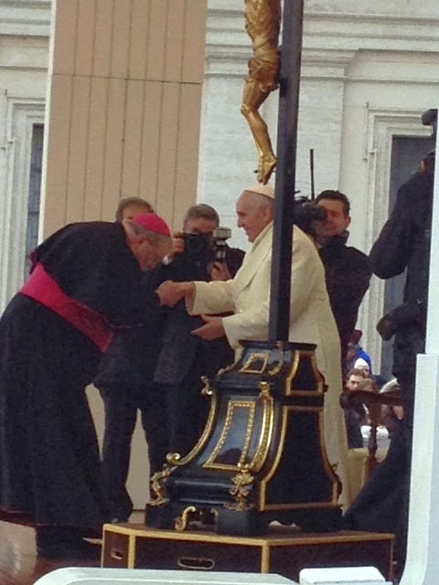 Bishop Daniel R. Jenky, CSC: Met Pope Francis in Rome 1/29/2014