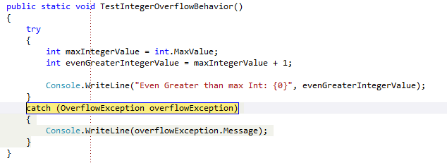 Muhammad Shujaat Siddiqi: Handling Arithmetic Overflows in C#